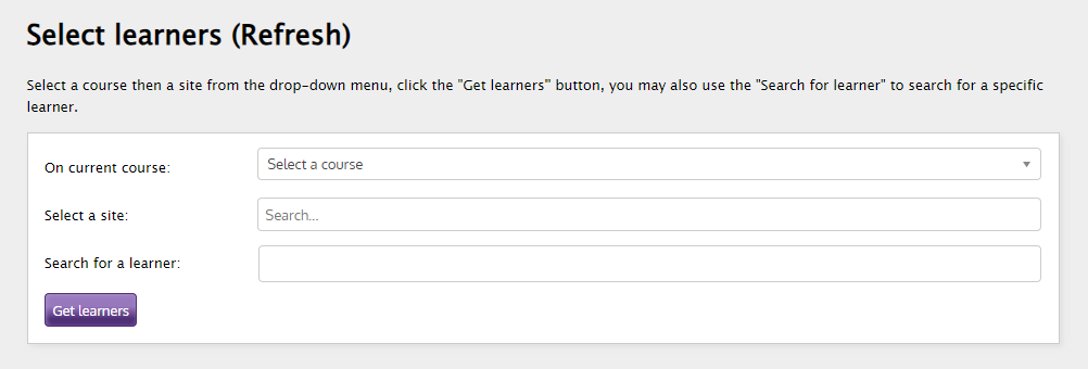 Learner support - How do my learners resit a course ? Refresher ...